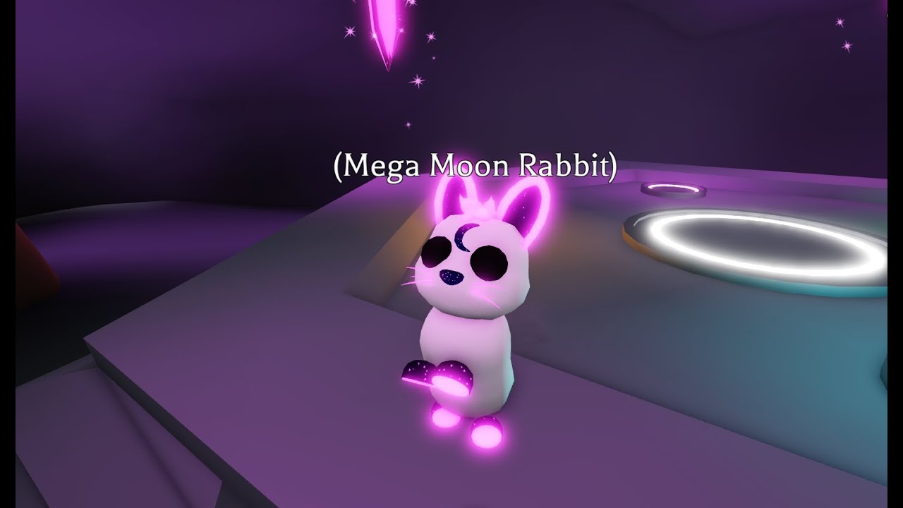 MEGA MOON RABBIT (Rare) - Fly Ride & Tricks Adopt Me - YouTube