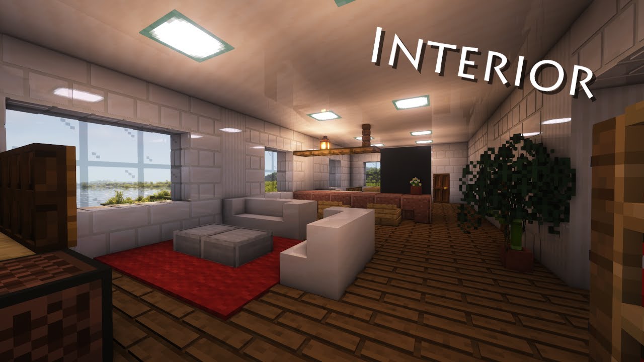 Architecture #1.2: How to build a villa in Minecraft (interior) - YouTube