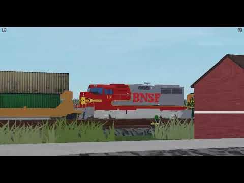 ROBLOX SP UP Engines Tow a BNSF Intermodal Train on the Chillicothe Sub Pass Galesburg, IL ...