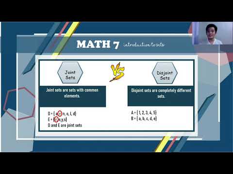 Mathematics 7 - Introduction to Sets ( Joint vs Disjoint Sets) - YouTube