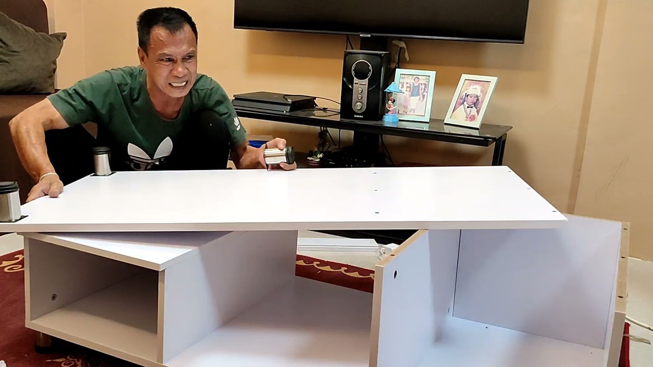 How to Assemble Center Table without Manual from Shopee - YouTube