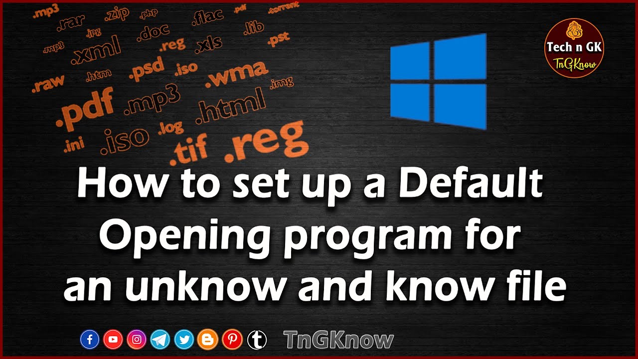 Set default program of any file type / extension | Open with - Tutorial ...
