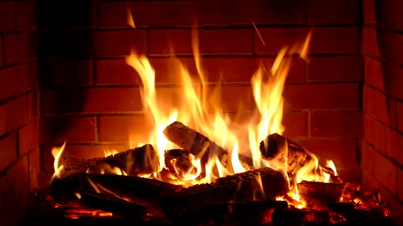 Best Fireplace with relaxing crackling fire sound 10 hours Full HD ...