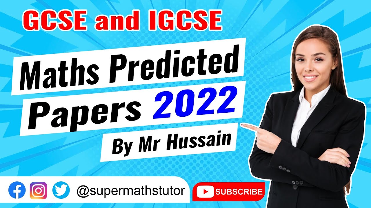 GCSE Maths Predicted Paper 2022 - YouTube