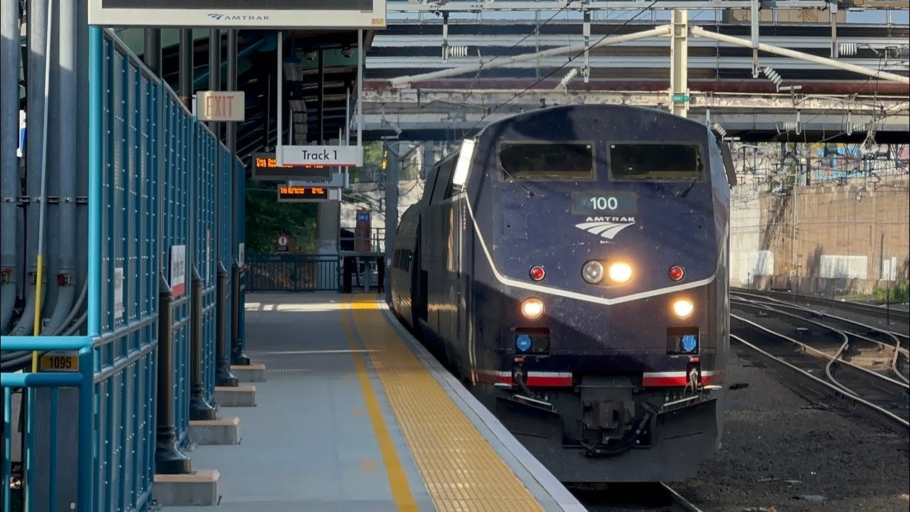 CT rail: Amtrak & CT rail action in New Haven State Street - YouTube