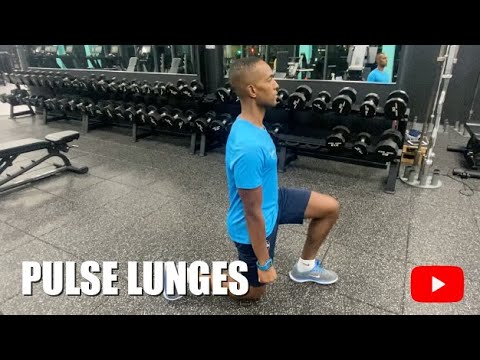 Pulse Lunge Exercise - YouTube