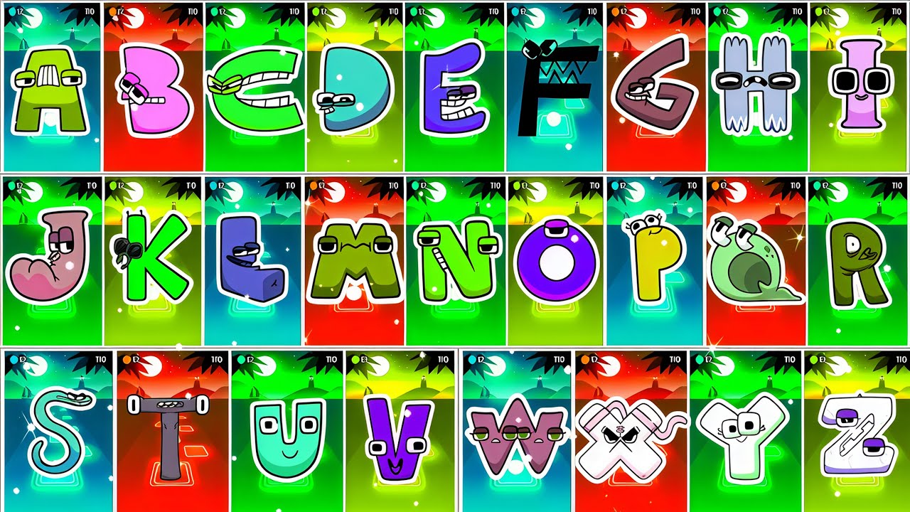 🔥 Tiles Hop challenge ft. Alphabet Lore and Coffin Dance crew 💀🎮 ...