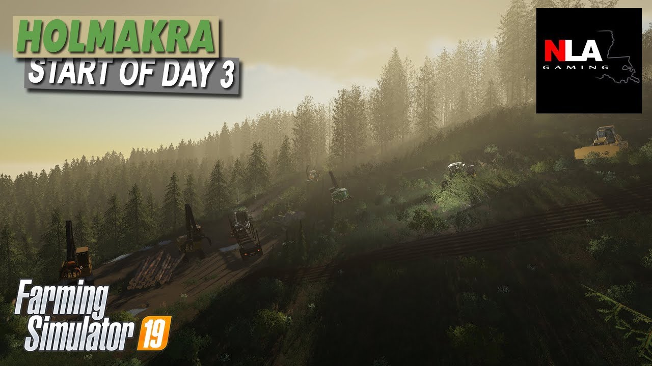 Farming Simulator 19 - Holmakra - Start of Day 3 - YouTube