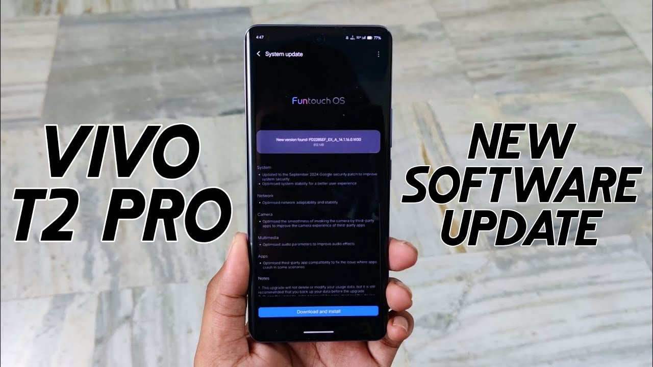 Vivo T2 Pro Funtouch OS October New Software Update - YouTube