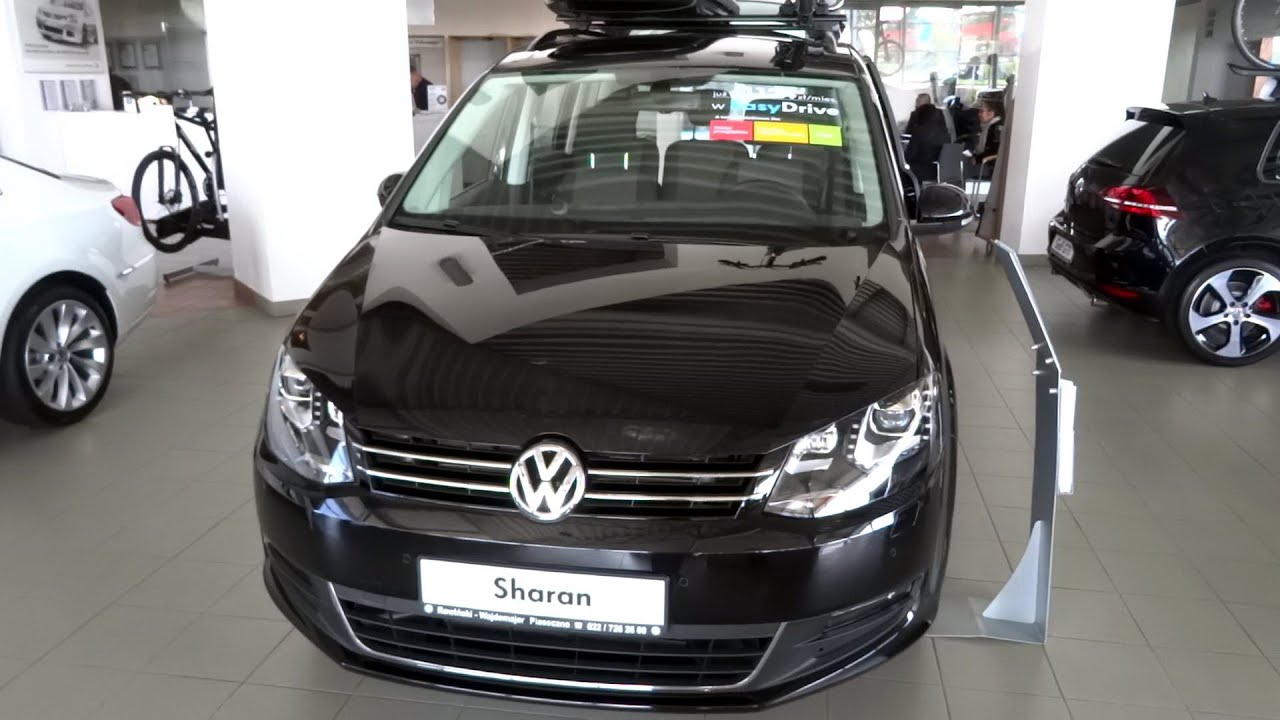 2015 VW Sharan 2.0 TDI Presentation Walkthrough Trunk Size Room Inside ...