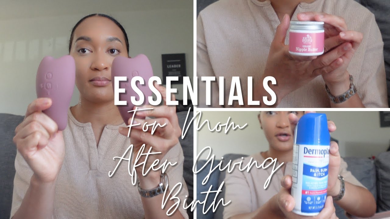 RECOMMENDED ESSENTIALS FOR MOM AFTER GIVING BIRTH - YouTube
