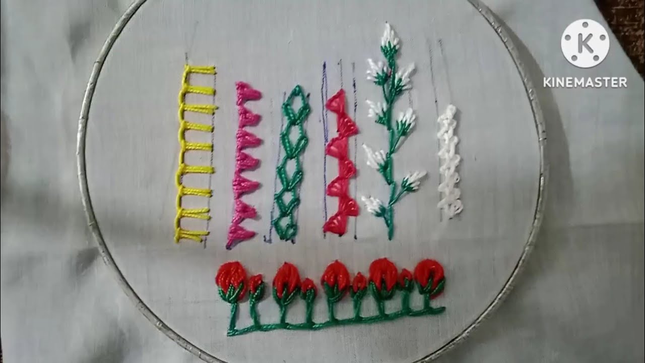 hand embroidery 7 border line design | lates thand embroidery border ...