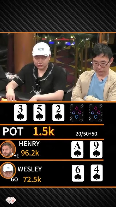 冤家牌！天同花vs天顺 #德州扑克 #德扑 #poker #wepoker #wpk #微扑克 #shorts - YouTube