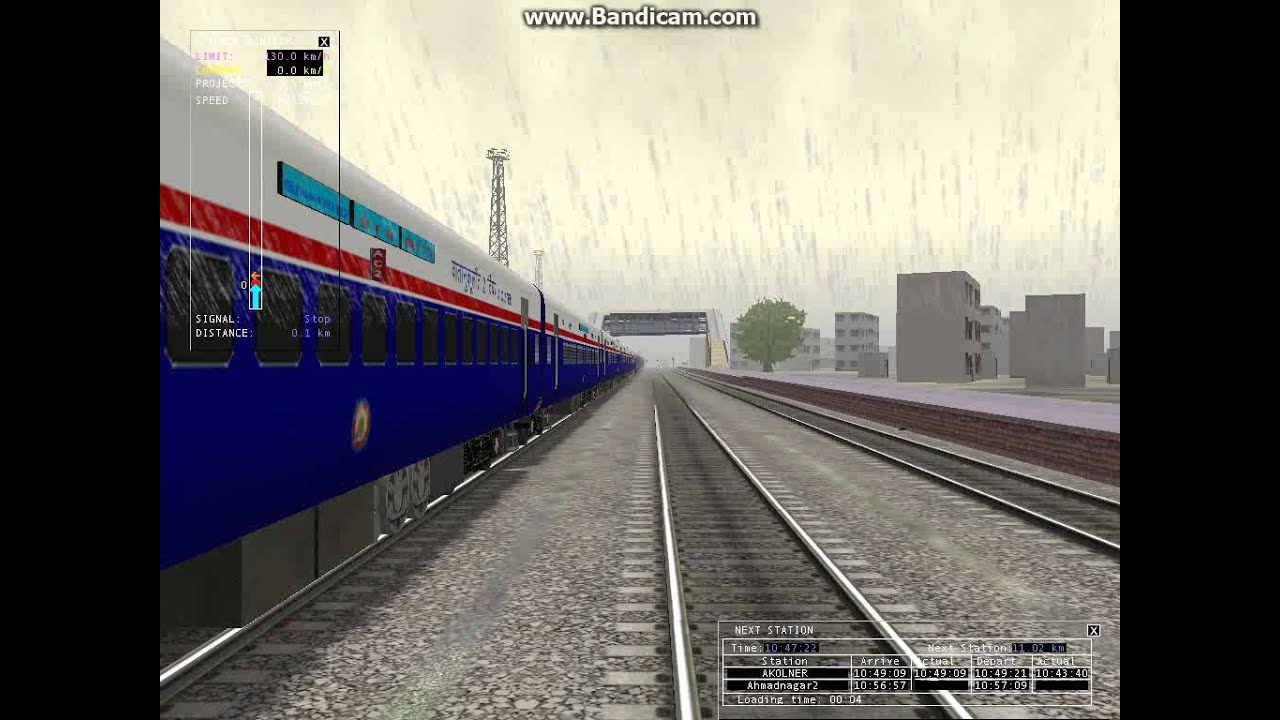 MSTS Indian railways ....Crossing of Express train - YouTube