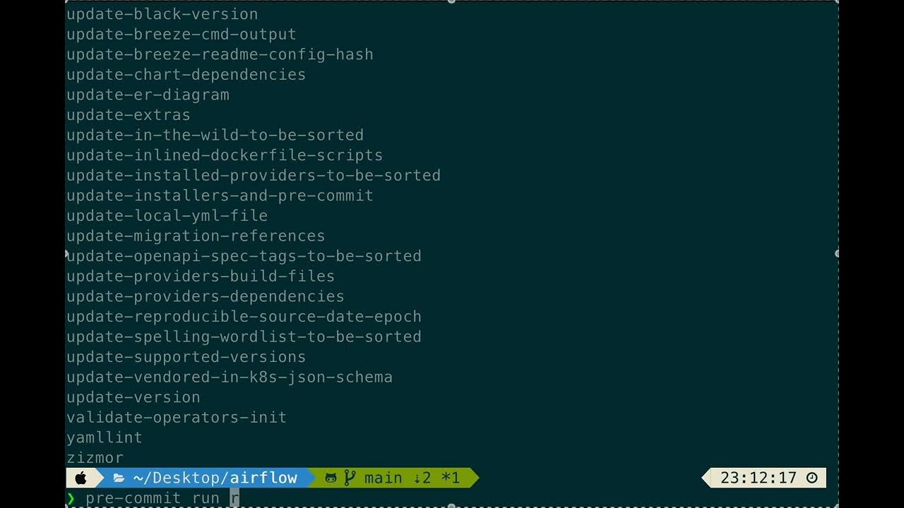 Zsh pre-commit autocomplete - YouTube
