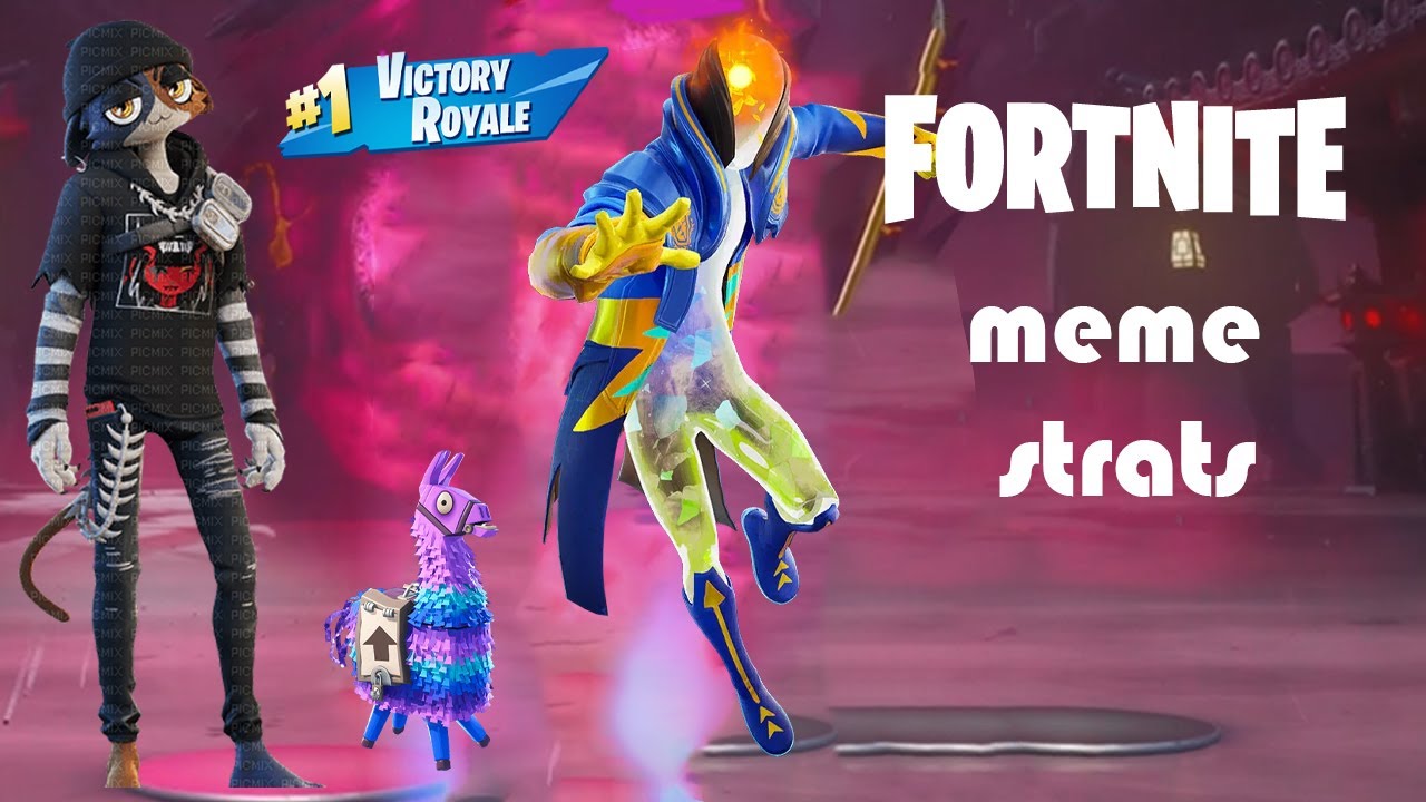 playing Fortnite but with memes.......... - YouTube