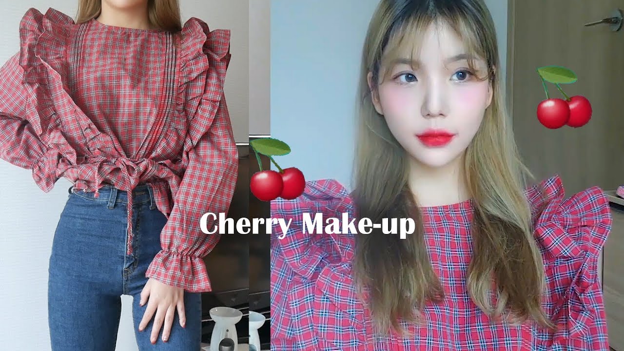 Cherry Makeup🍒깨끗한 체리메이크업 - [쩡유] - YouTube
