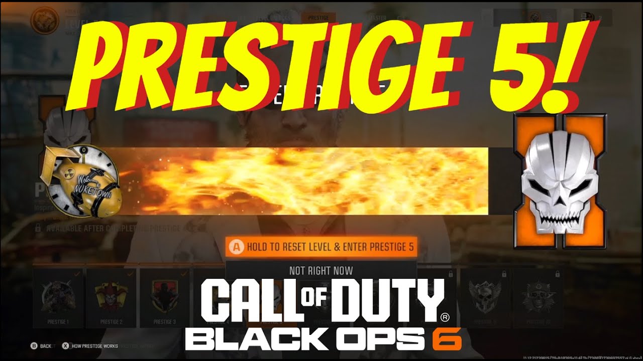 BO6 Prestige 5 rewards unlocked! CoD Black Ops 6 Prestige system - YouTube
