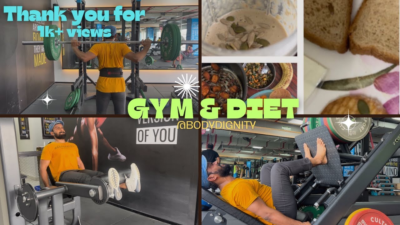 Full day of Gym & Diet | #legsworkout | #gymdiet | - YouTube