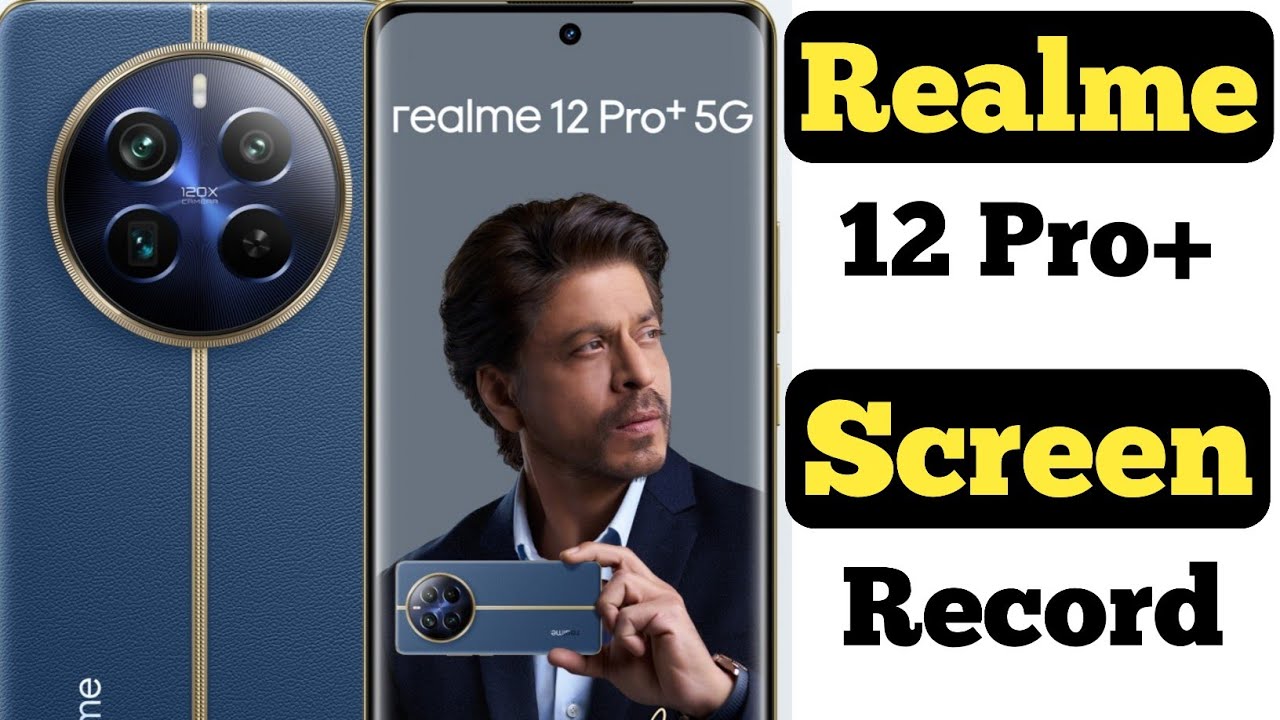 How to record screen in Realme 12 Pro Plus with audio || Realme 12 Pro ...