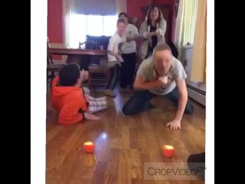 Panty Hose Stretch Candle Blowout! So Funny!!