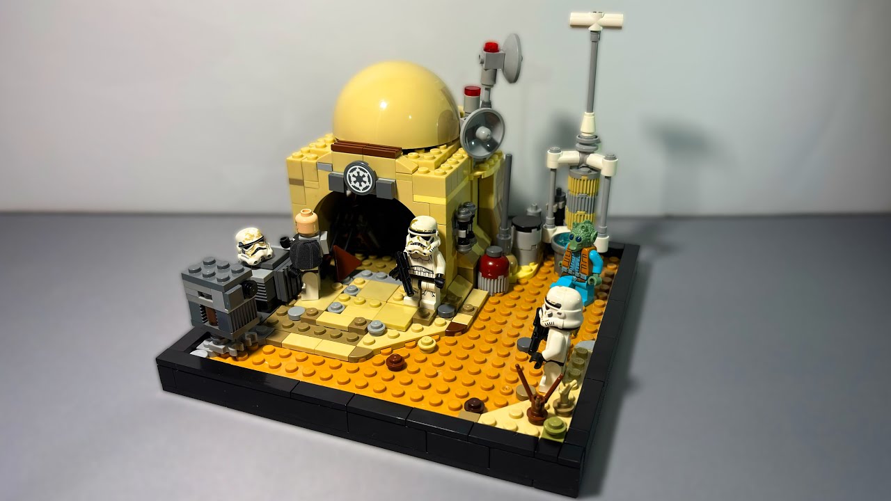 LEGO Star Wars - Imperial Outpost on Tatooine Diorama | MOC - YouTube