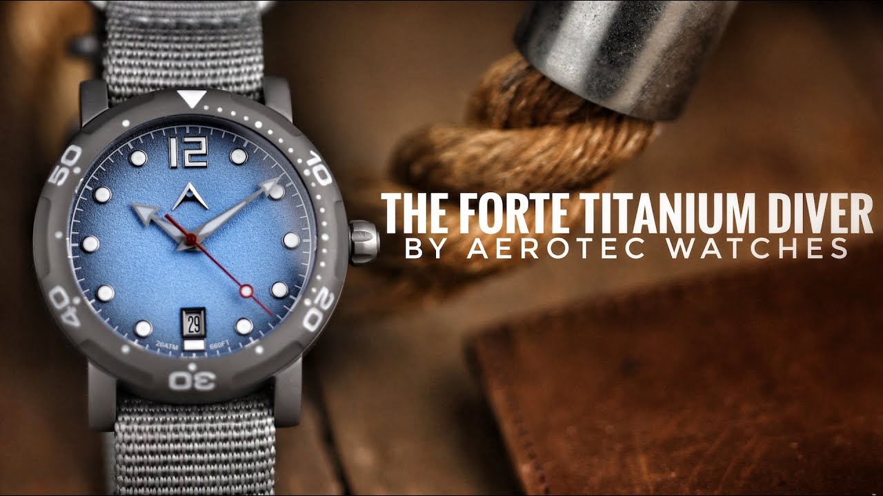 The Forte Titanium Diver by Aerotec Watches - Affordable 200m Titanium ...