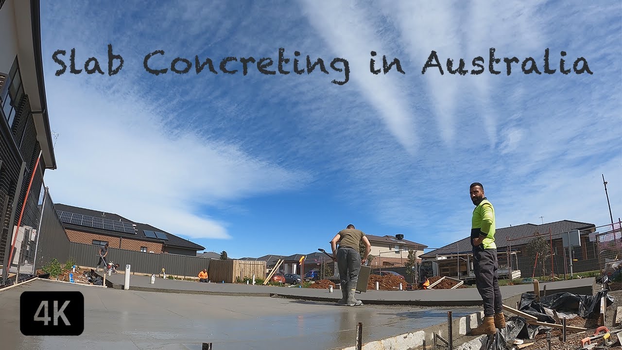 Residential House Concrete slab in Australia | 4K - YouTube
