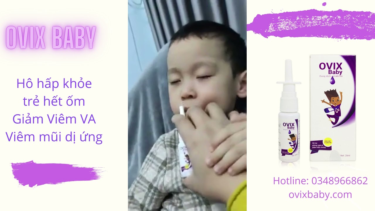 Cách xịt ovix baby mũi và họng cho bé khỏe không lo ho sổ mũi - YouTube