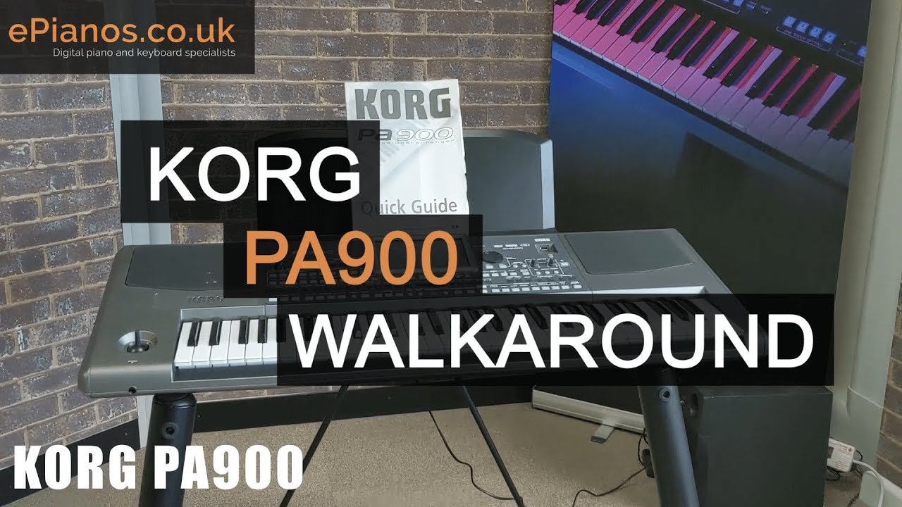 Korg PA900 Keyboard Walkaround - YouTube