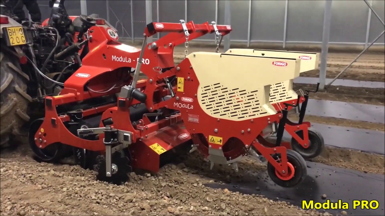 Modula Pro - Pacciamatrice Seminatrice di Forigo - YouTube