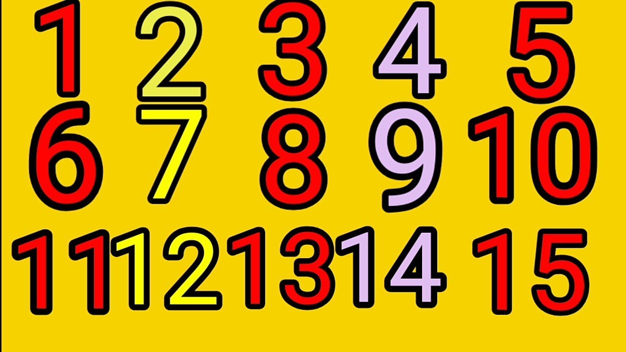 Learn 1 to 15 Number For kids | LEARN NUMBERS 1 to 15 Numbers Counting ...