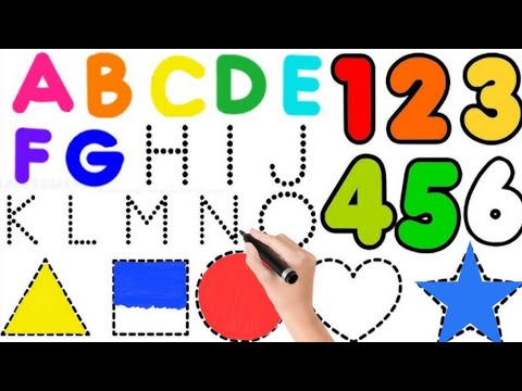 🌈ABCD| Alphabet drawing| Counting drawing | A to Z drawing | Abcd ...