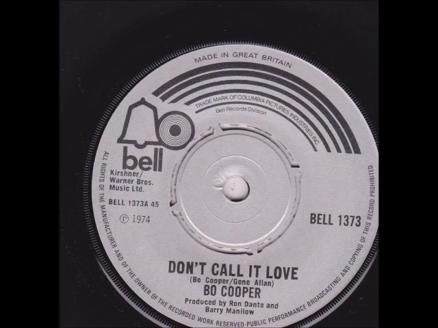 Don't Call It Love Bo Cooper Chords - Chordify