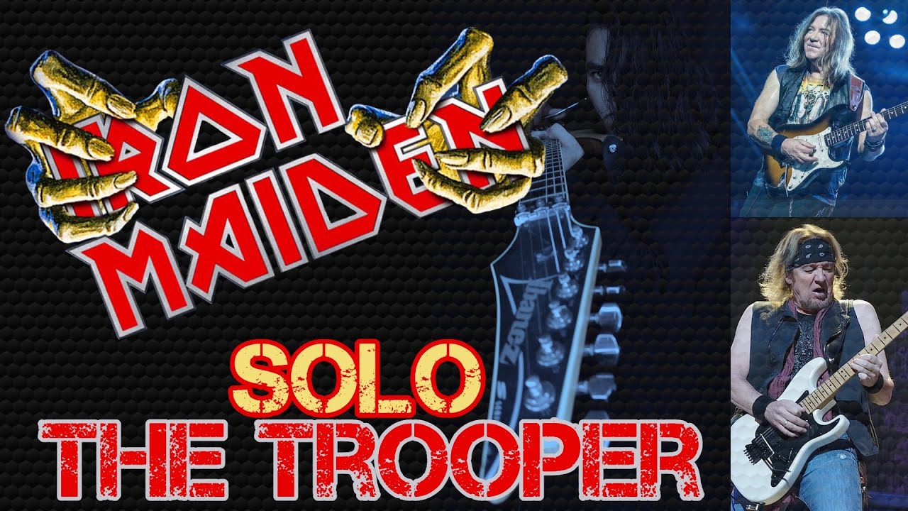 Iron Maiden - The Trooper - Solo + Tab - YouTube
