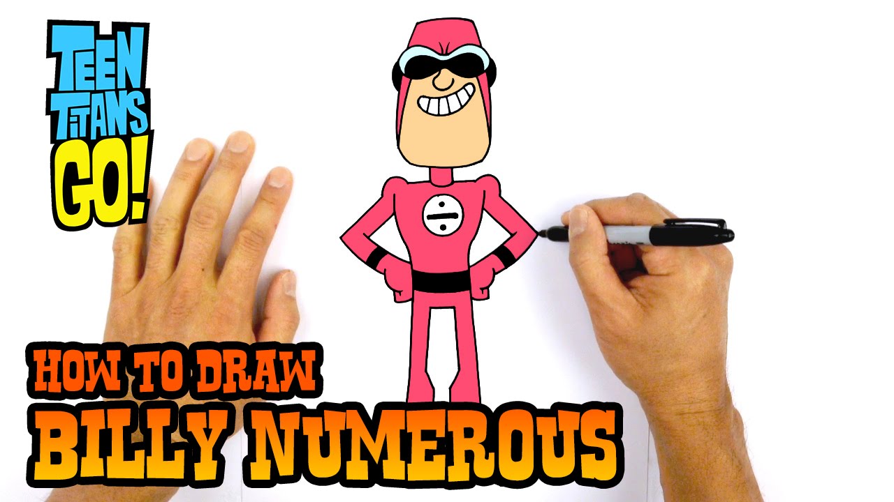 How to Draw Billy Numerous | Teen Titans GO - YouTube