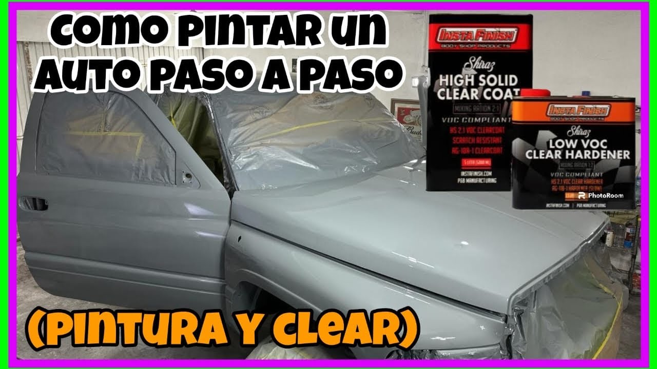 Cómo pintar un auto en bicapa color gris nardo - YouTube