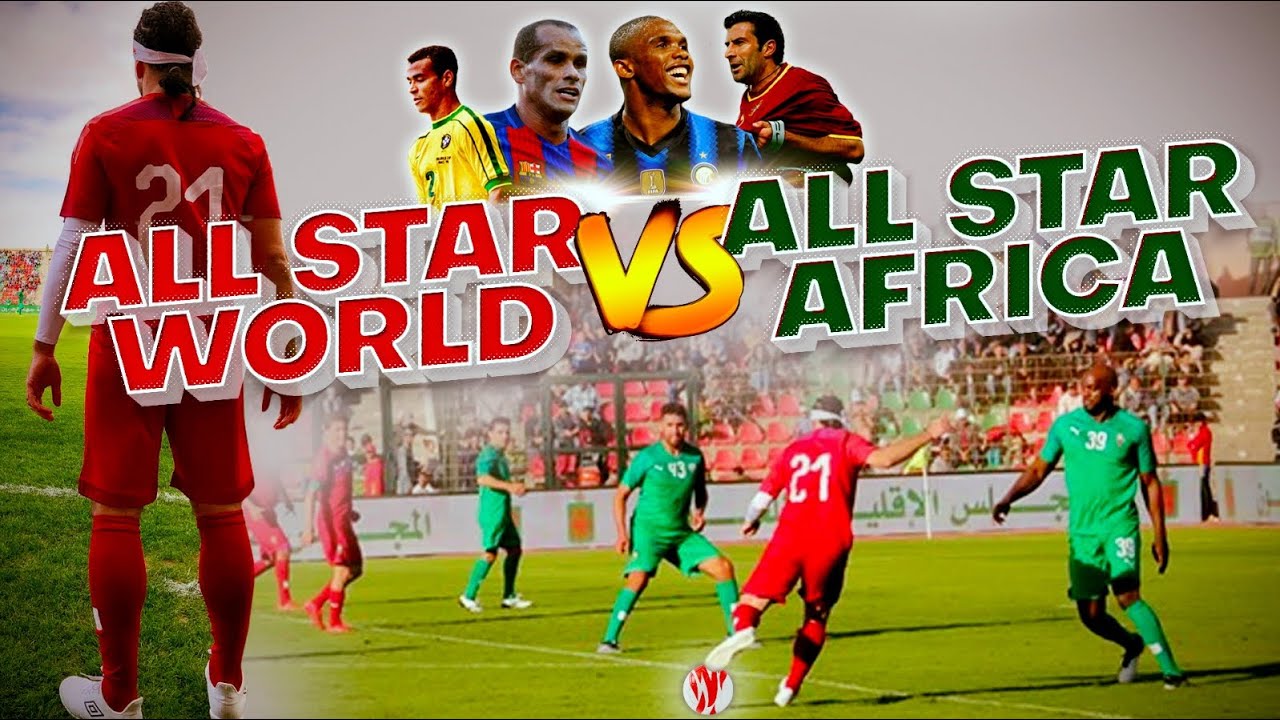 CRAZY FOOTBALL GAME - All Star World vs All Star Africa feat eto'o figo ...
