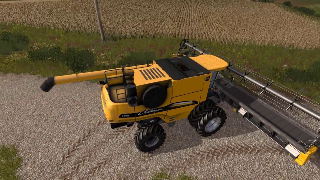 FS17 Challenger 680B Harvester Preview - YouTube