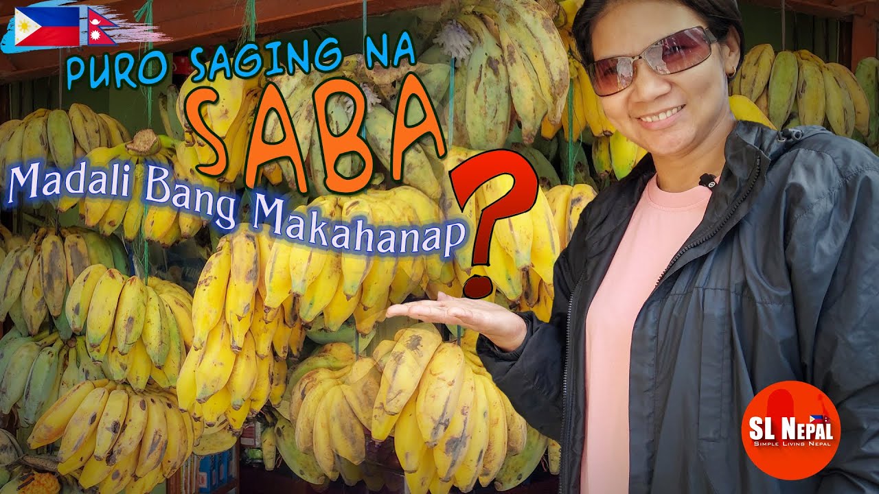 Nakakita ng Saging na Saba || Reaksyon ng anak ko sa lasa || Saging na ...