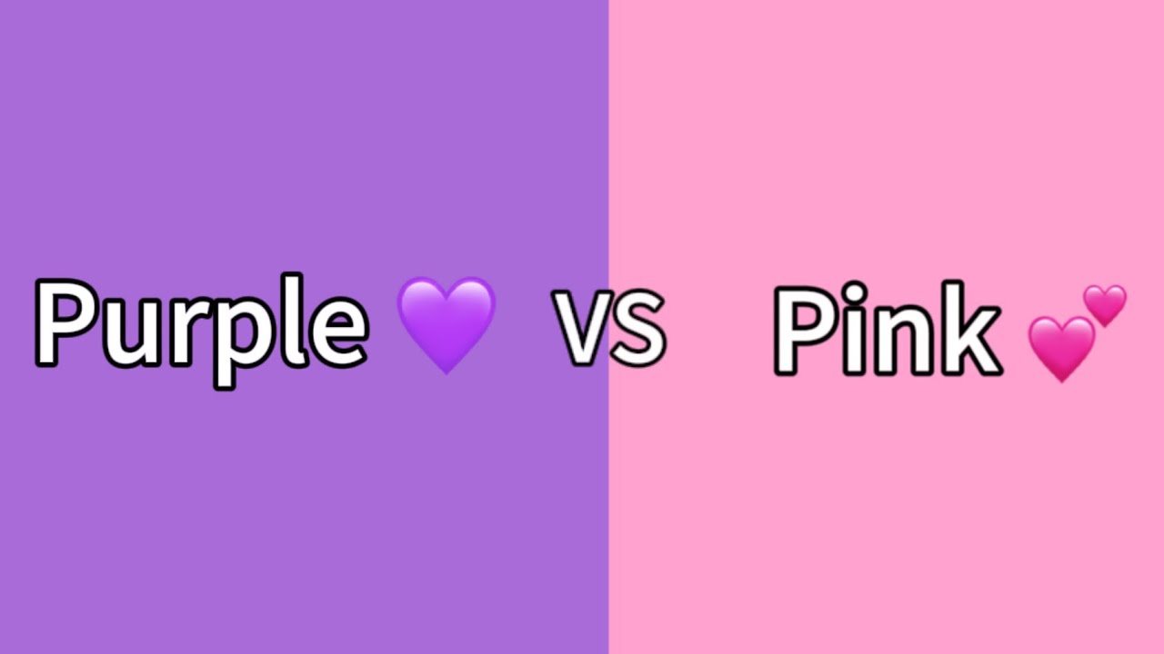 Purple 💜vs pink 💕 which one do you like moreツ - YouTube