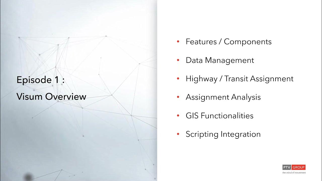 Getting to Know PTV Visum - Episode 1 : PTV Visum Overview - YouTube