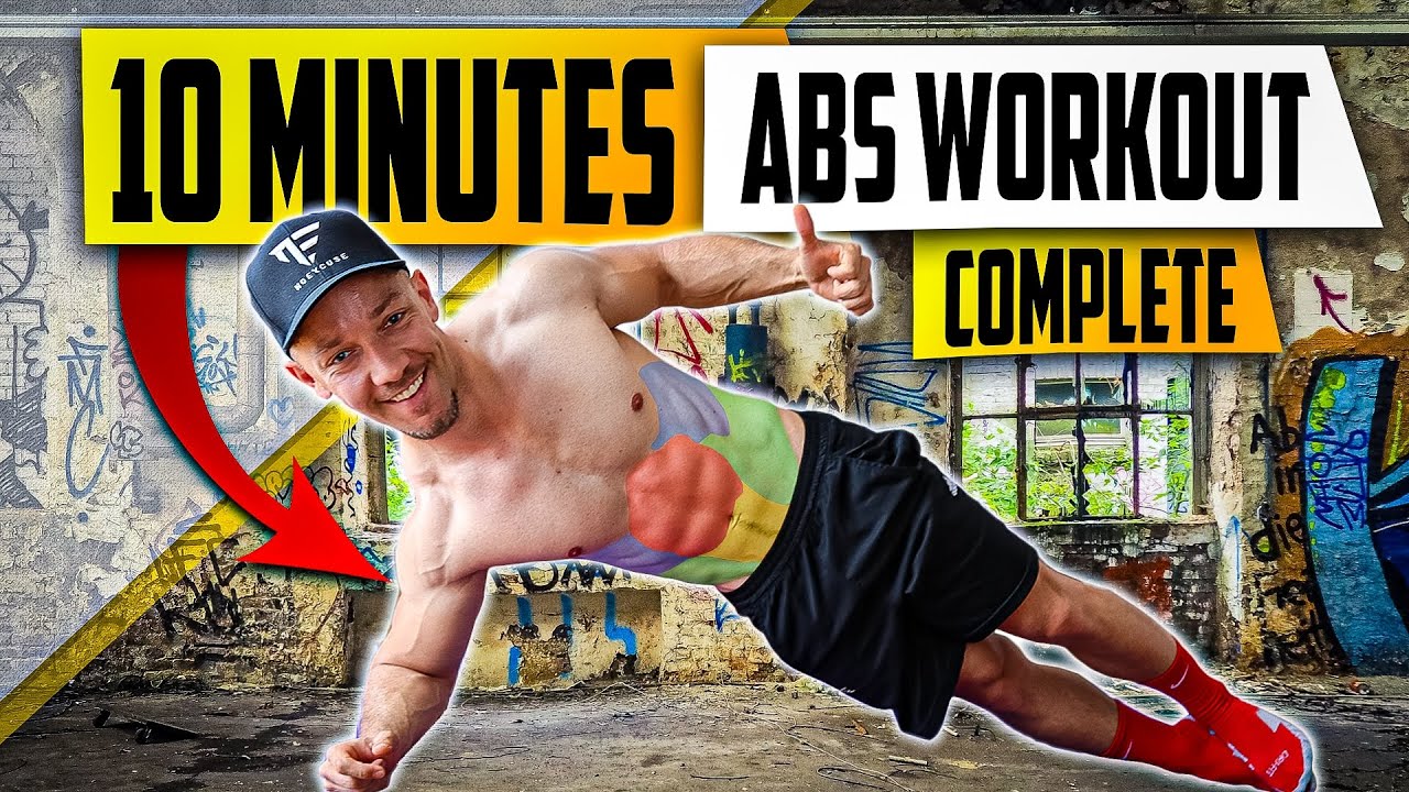 10 MIN FULL ABS WORKOUT - Target Every Section - No Equipment ...