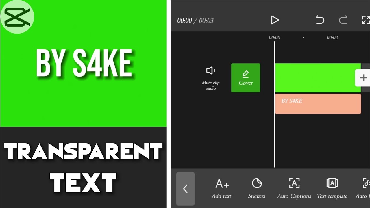 CapCut Transparent Text Tutorial 2023 Version YouTube CapCut Transparent Text Tutorial 2023 Version YouTube