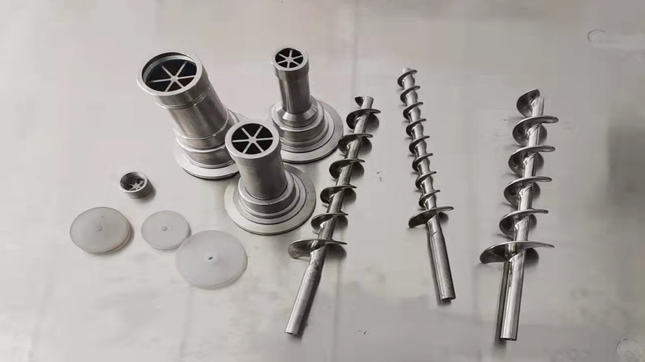 How to change the screw auger for different filling volume in tabletop ...