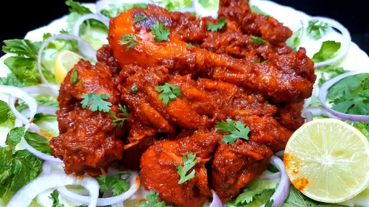 DRY RED CHICKEN RECIPE l CHICKEN STARTER l CHICKEN FRY RECIPE - YouTube