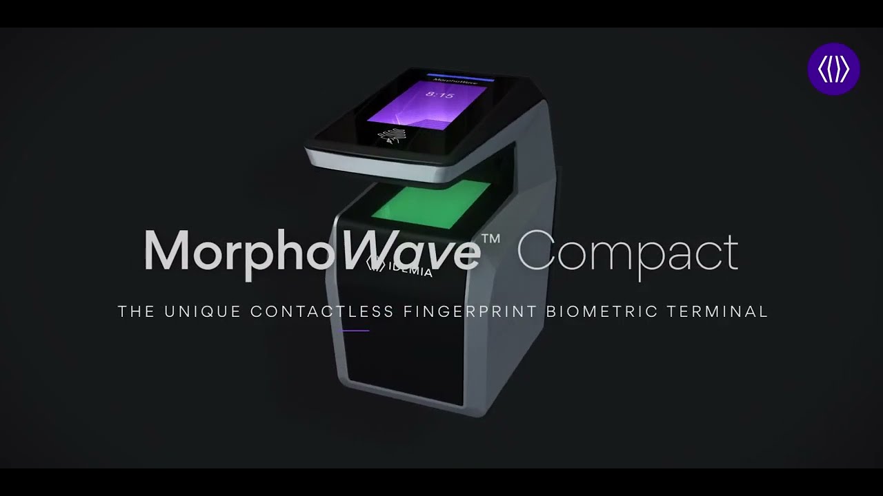 MorphoWave Compact by IDEMIA Contactless fingerprint - YouTube