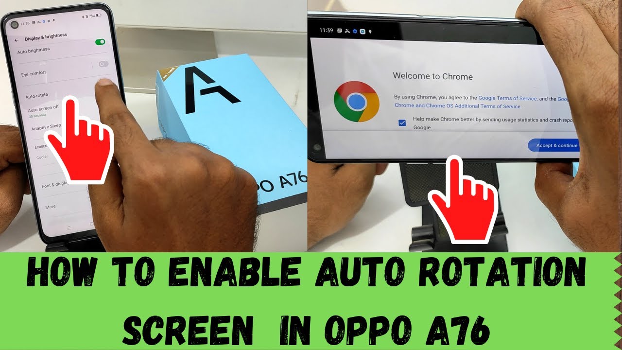 How to Enable Auto Rotate Screen in OPPO A76,A96| How to Enable Auto ...