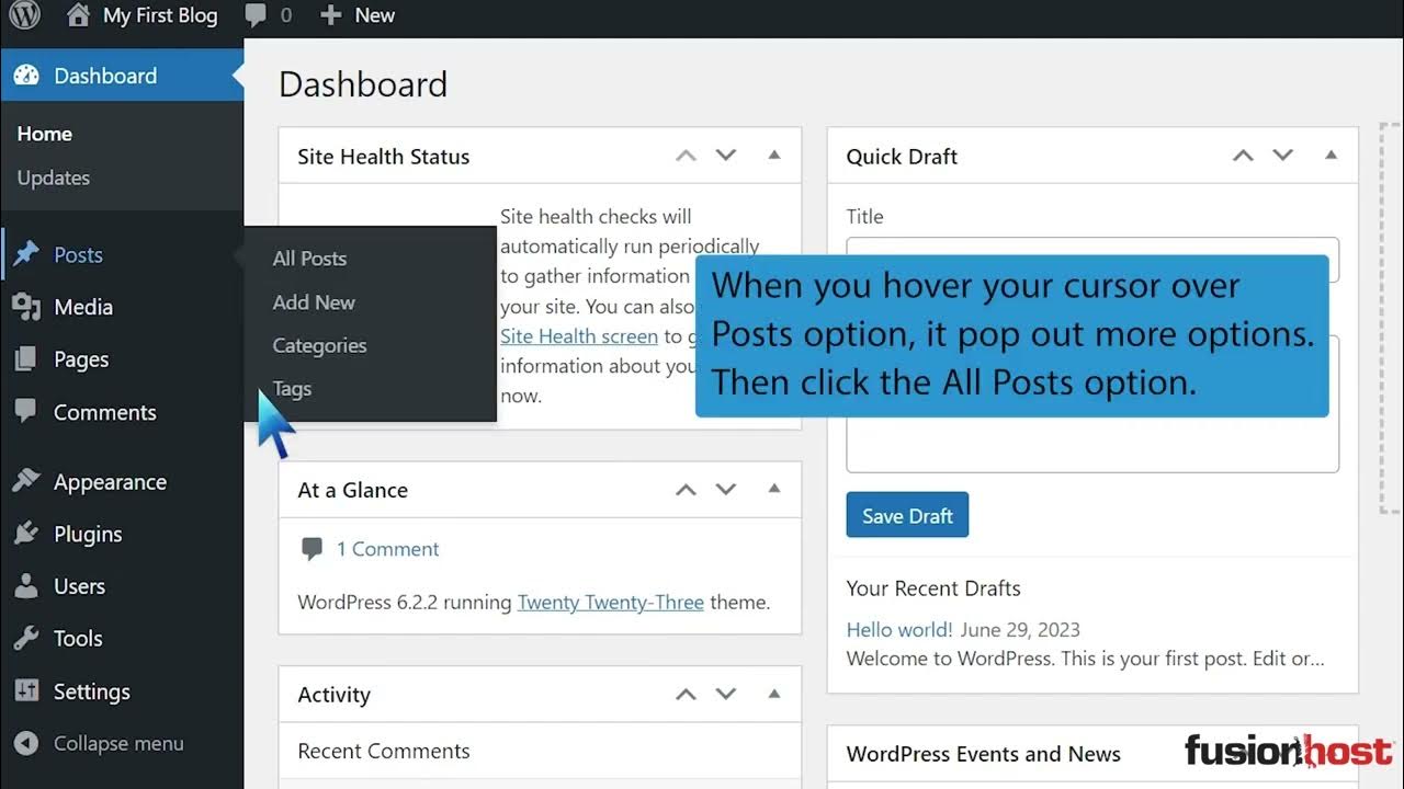 How to Bulk Delete Posts in WordPress Fusionhost - YouTube