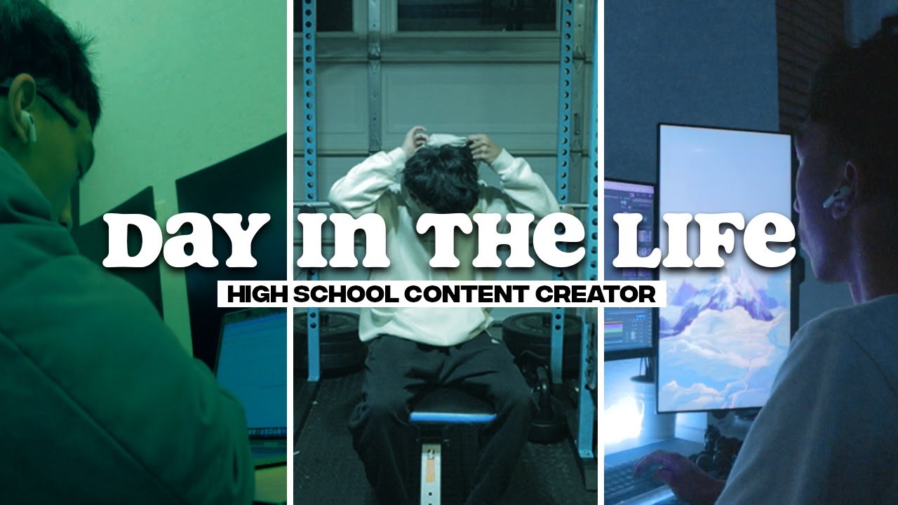 A REAL Day In The Life Of A High School Content Creator - YouTube